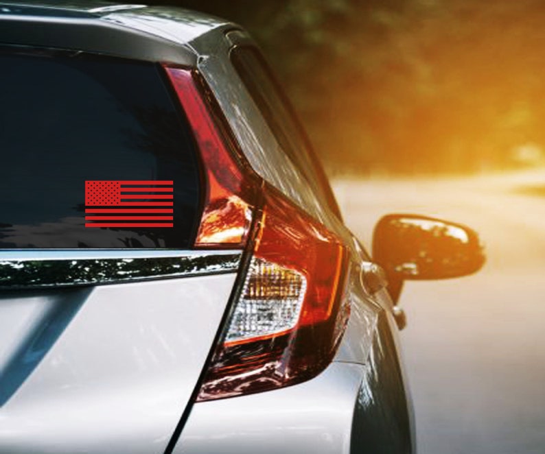 American Flag Vinyl Decal America Car Window Sticker Patriot - Etsy