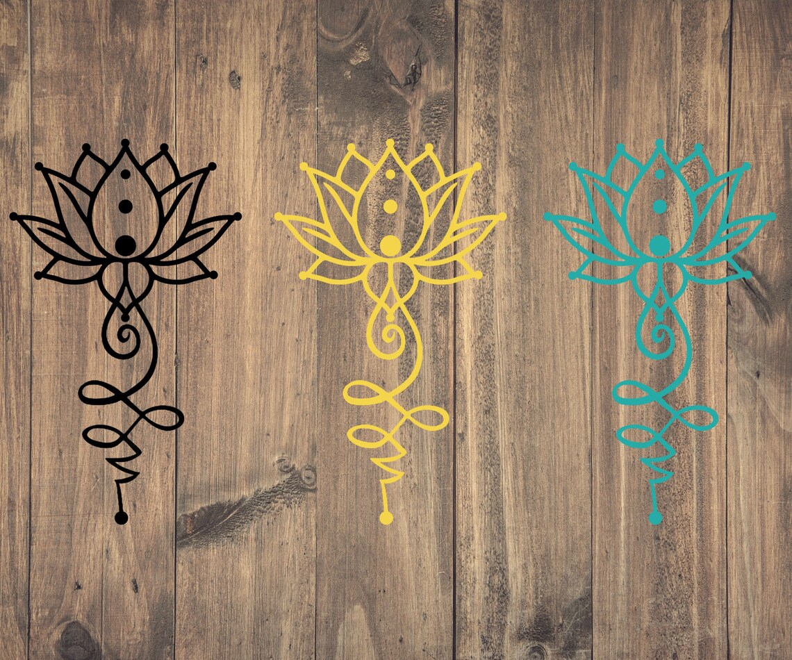 Lotus Flower Vinyl Decal, Beautiful Lotus Car Window Sticker, Gifts for ...