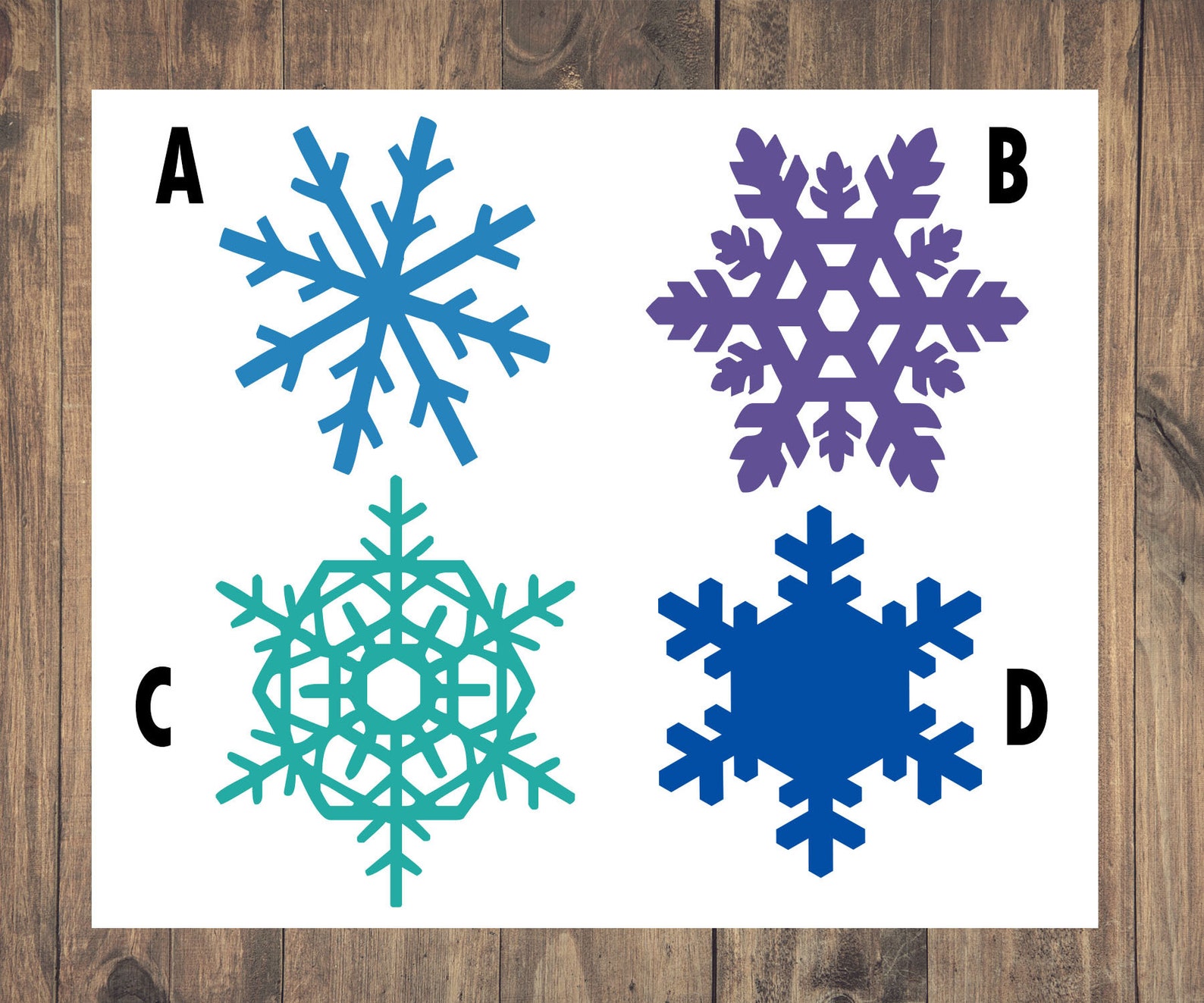 Vinyl Snowflake Decals for Holiday Christmas Crafts and | Etsy