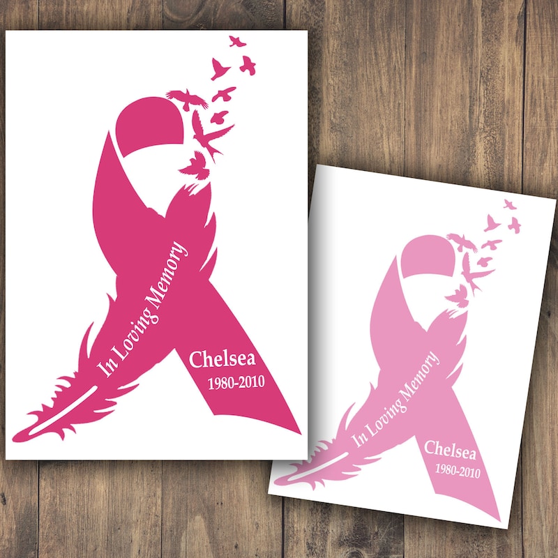 Breast Cancer Helmet Decal - Etsy