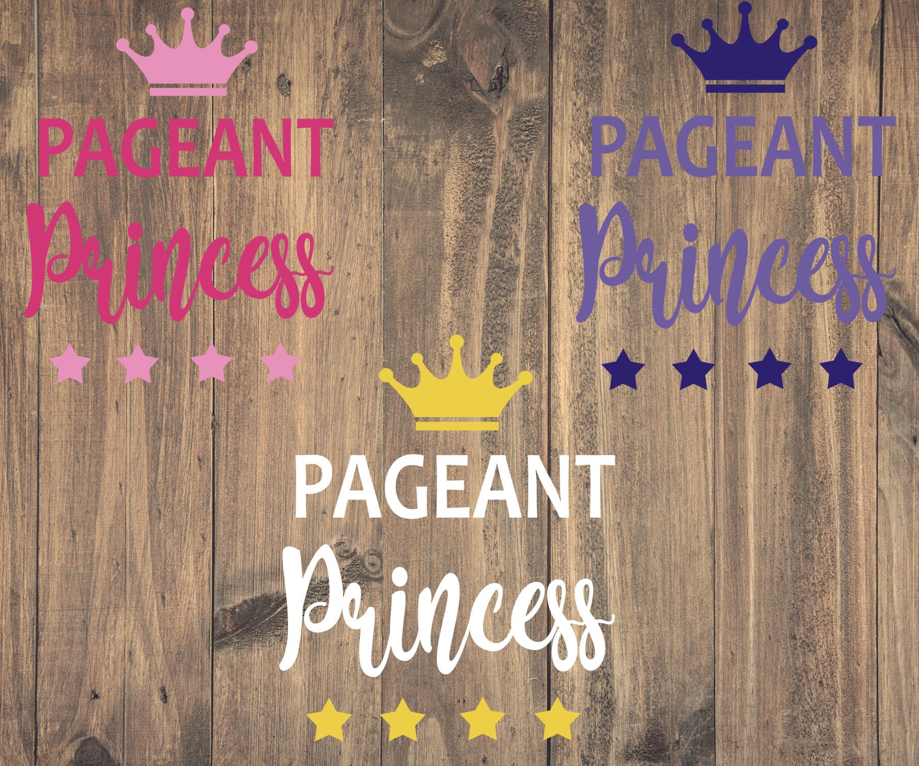 Pageant Princess Vinyl Decal, Pageant Crown Car Window Sticker, Pageant ...