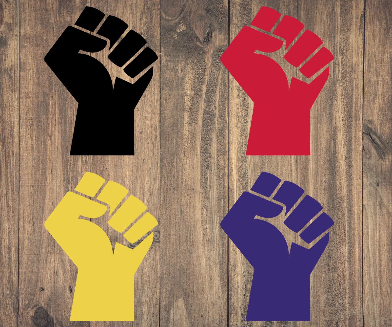 Black Lives Matter HAND Symbol Vinyl Decal, Car Window Sticker, BLM ...