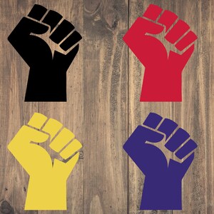 Black Lives Matter HAND Symbol Vinyl Decal, Car Window Sticker, BLM ...