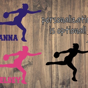 Girl Discus Thrower Vinyl Decal, Track and Field Discus Throw Car ...