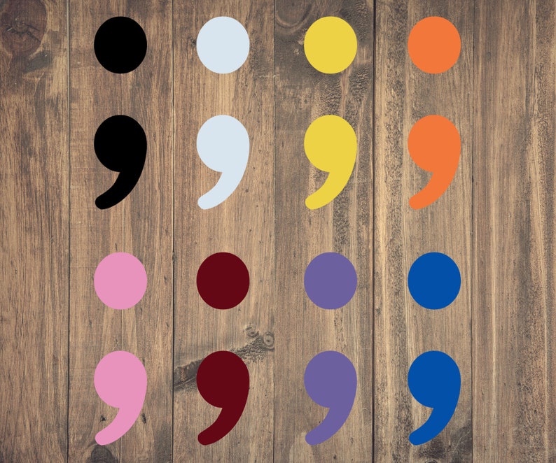 Semicolon Suicide Symbol Vinyl Decal for Car Windows Laptop - Etsy