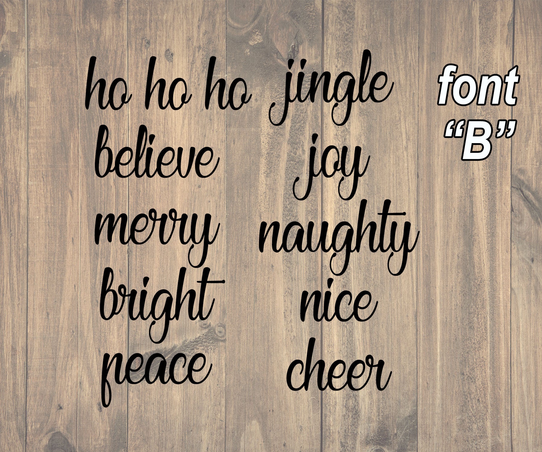 Christmas Vinyl Decals Inspired by Rae Dunn Farmhouse Country Style ...