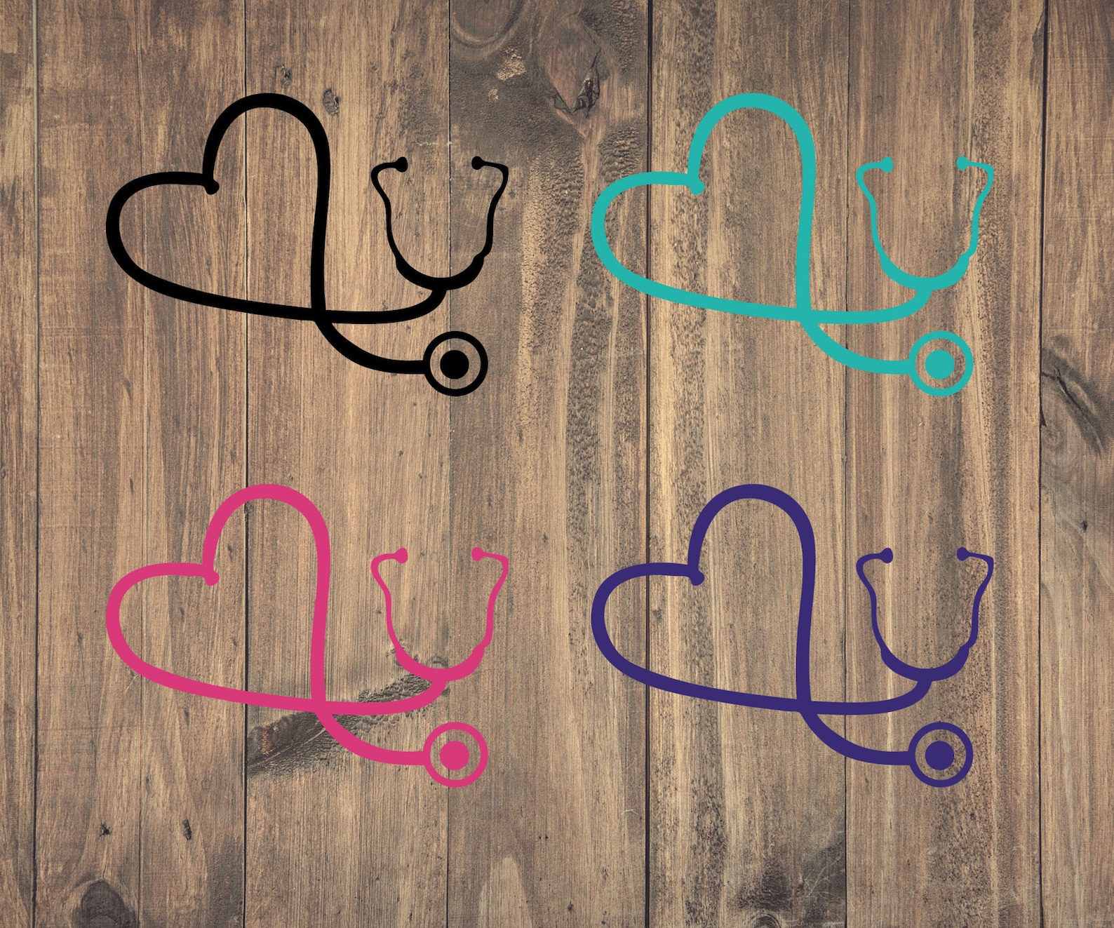 Stethoscope Heart Vinyl Decal Nurse Car Window Sticker Gifts - Etsy