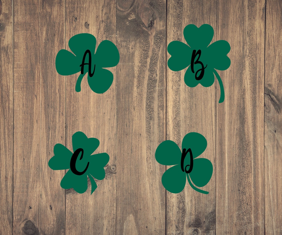 Four Leaf Clover Vinyl Decal St. Patrick's Day Shamrock - Etsy