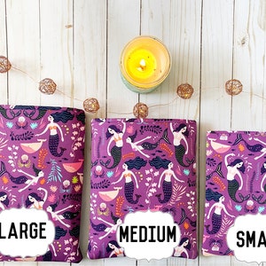 Mermaid Padded Book Sleeve | Book Holder | Book Protector | Book Cover ...
