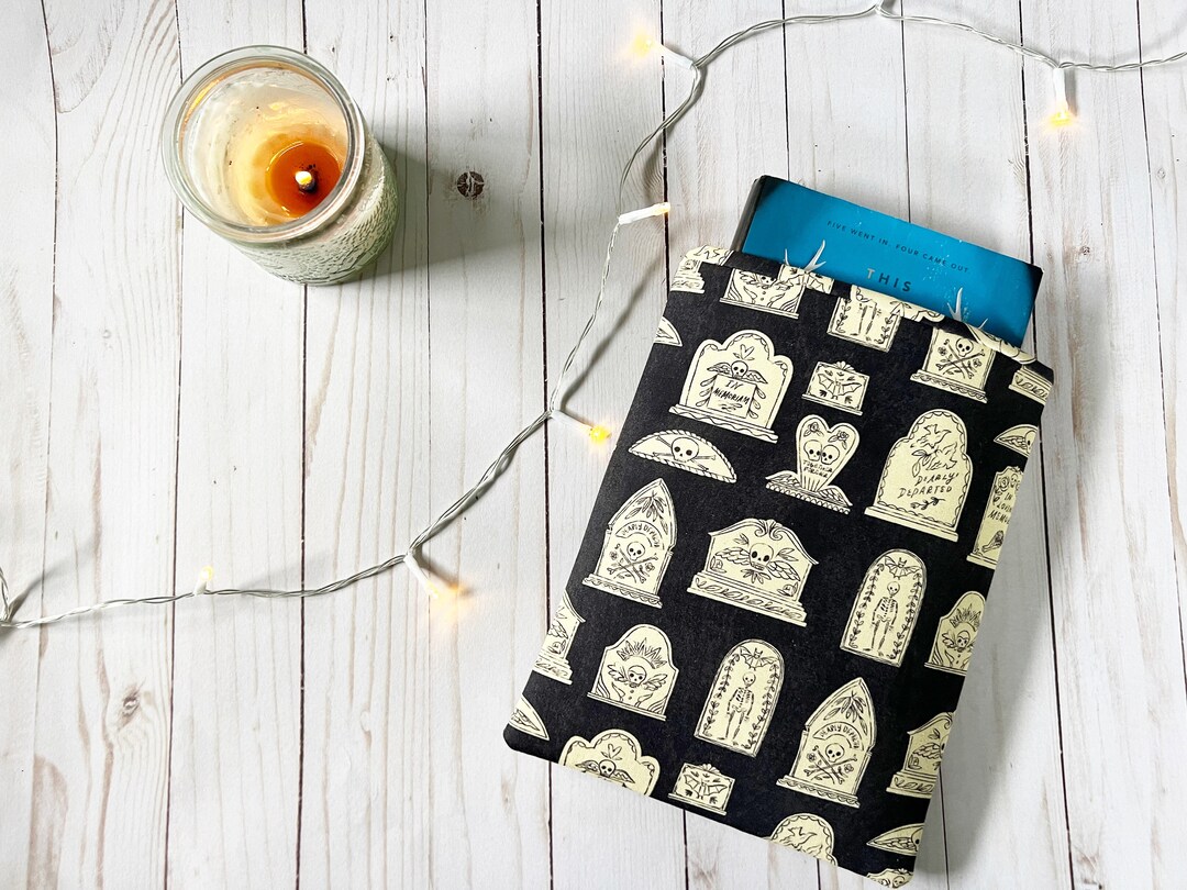 Graveyard Padded Book Sleeve | Book Protector | Book Holder | Bookish ...