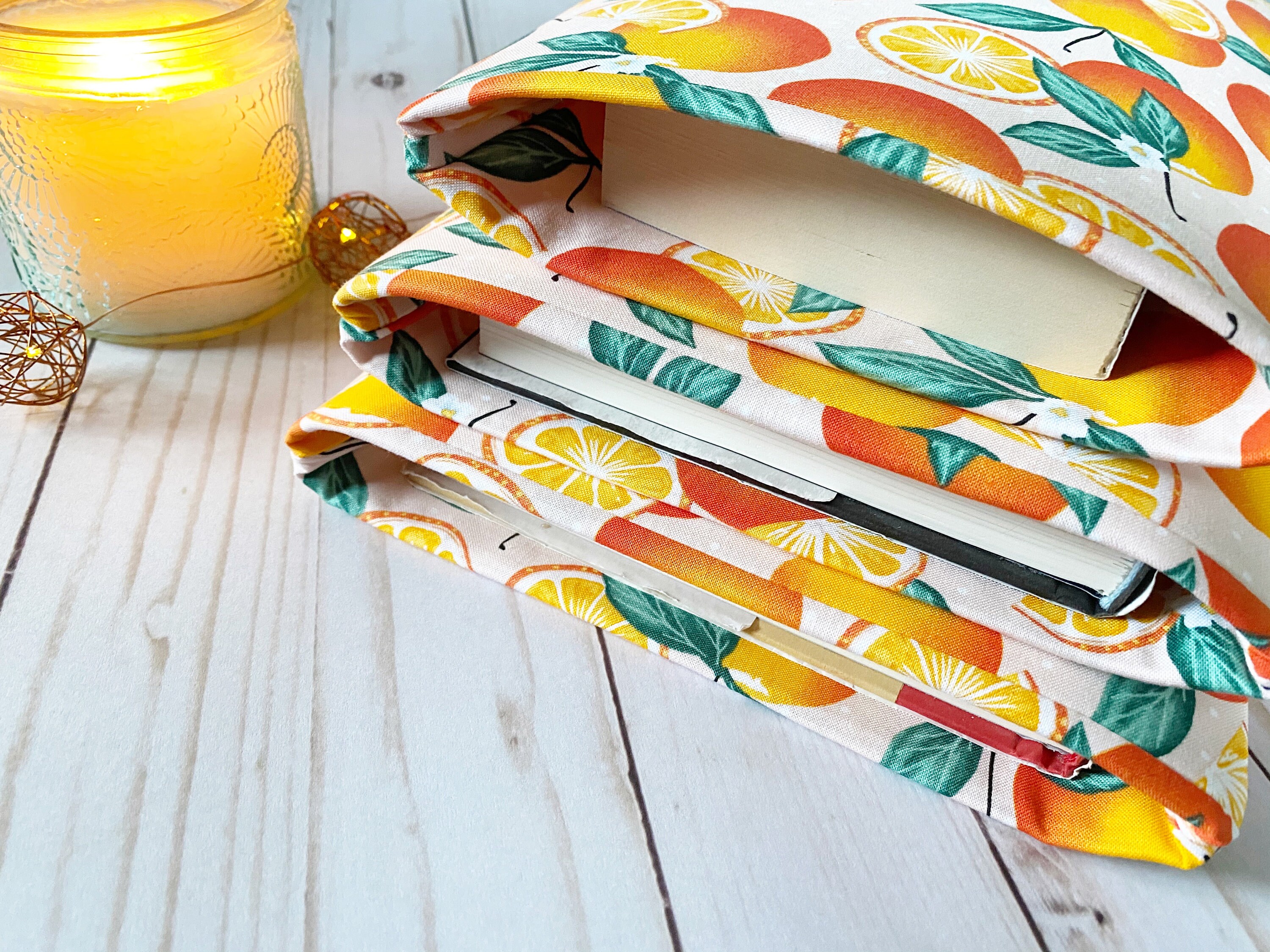 Oranges Padded Book Sleeve Book Protector Book Holder - Etsy
