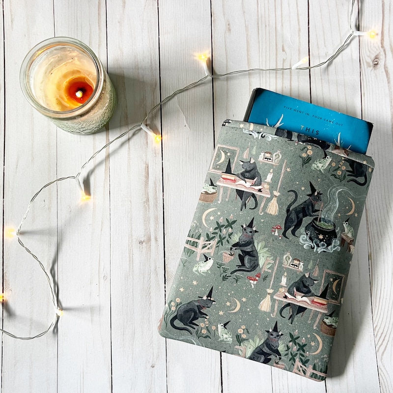 Cat Book Sleeve Holder - Etsy