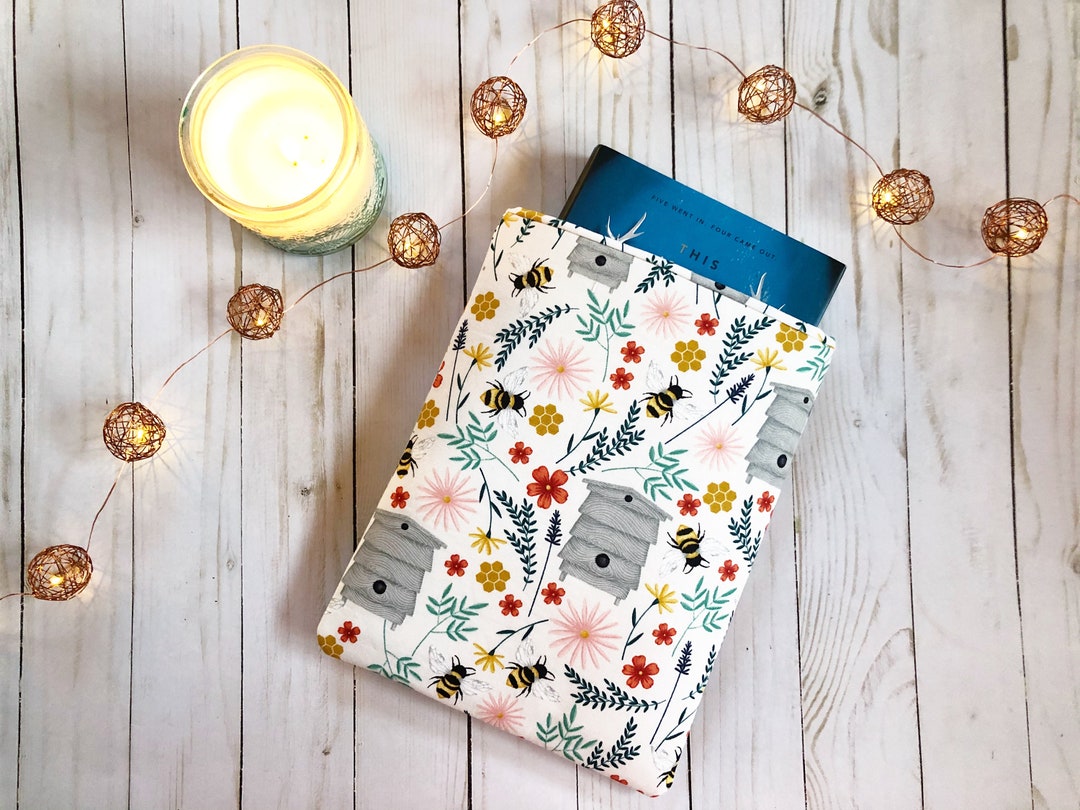 Bee Hive Book Sleeve | Book Protector | Holder | Gift | Book Cover ...