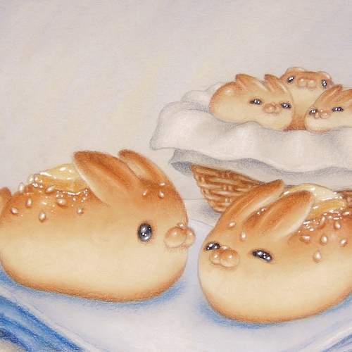 Bunny Buns Print - Etsy