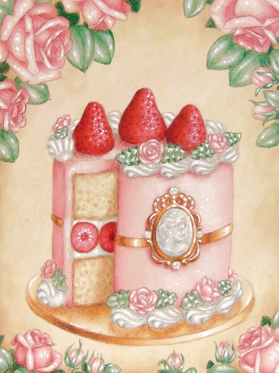 Cameo - Print - Etsy