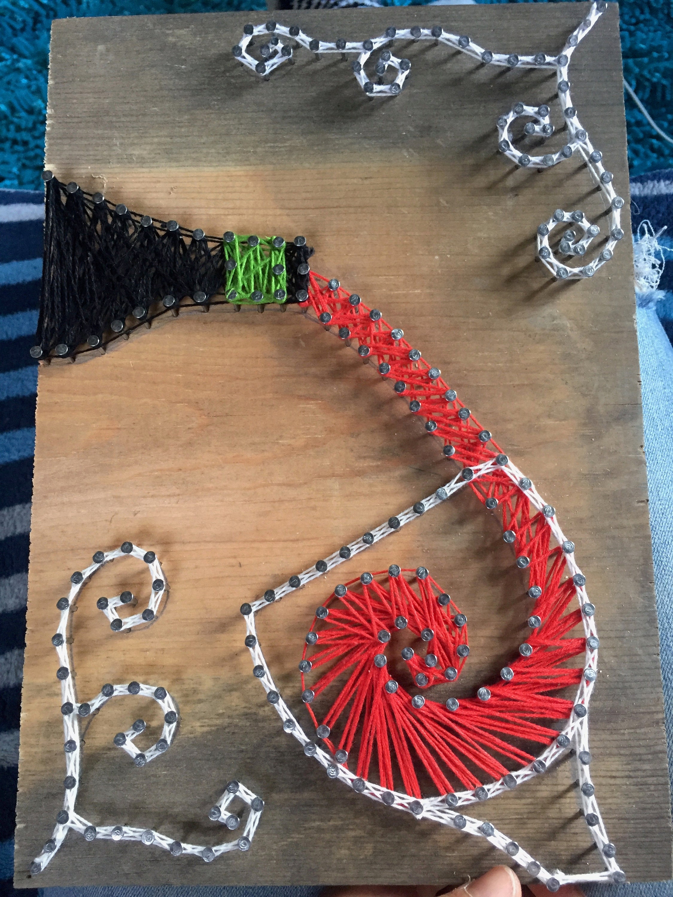 String Art Made From Recycled Materials - Etsy