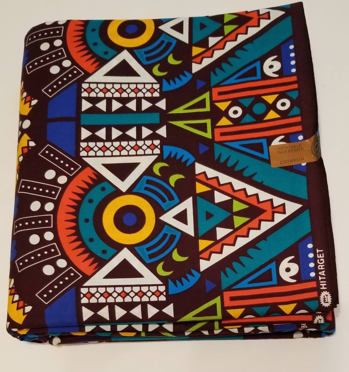 Black And Blue African Ankara Fabric 100 Cotton African Etsy