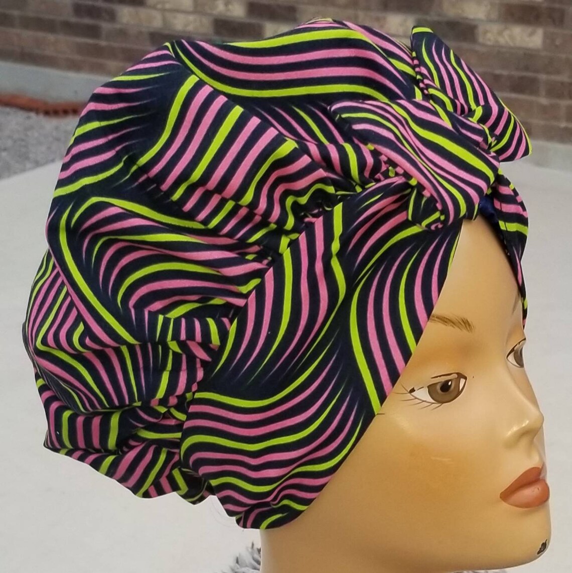 African Ankara Fabric Satin Bonnet. African Fabric Bonnet | Etsy