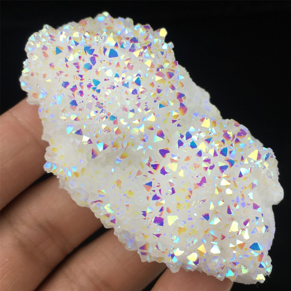 60g Natural Rainbow Quartz Cluster Crystal Titanium Rainbow | Etsy