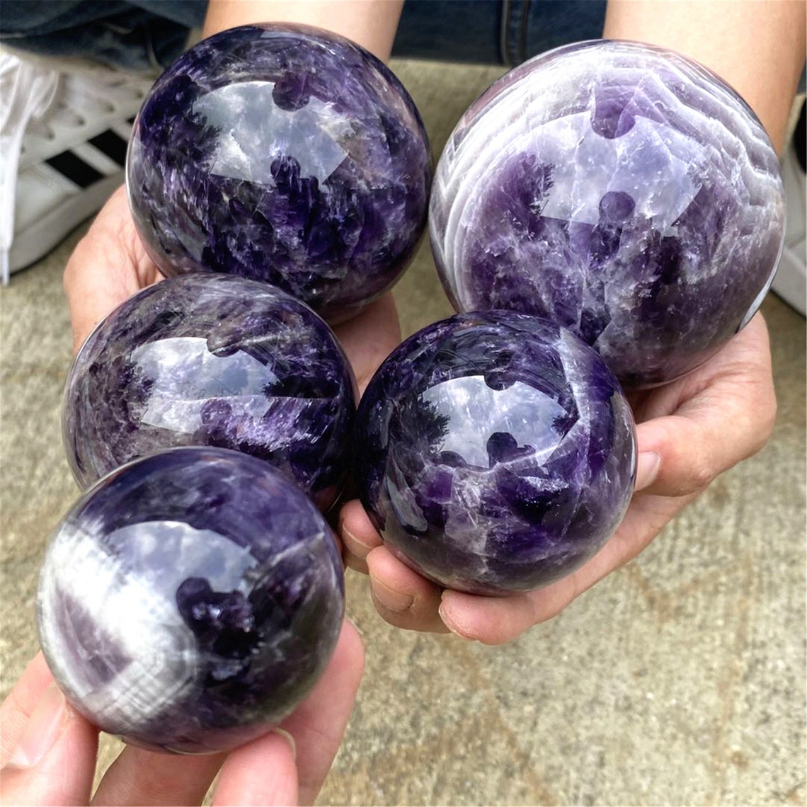 Natural Dream amethyst Sphere Quartz Crystal BallPolishing | Etsy