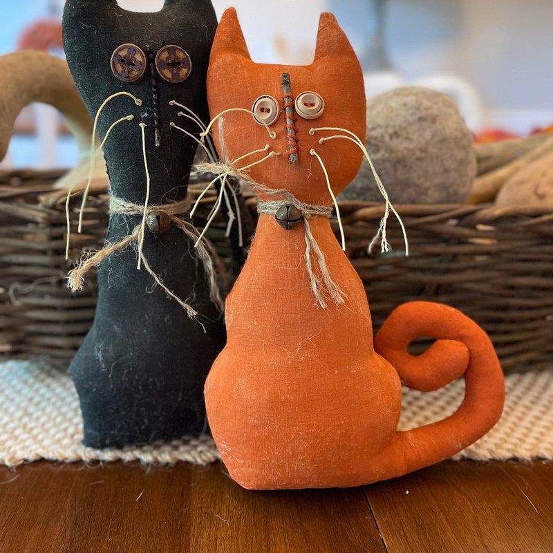 Primitive Black Cats - Etsy