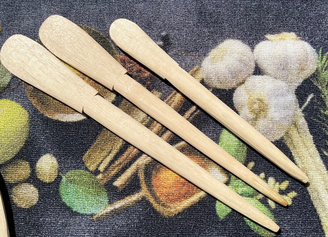 100% Handcrafted Wooden Spoons Forks Banku Sticks Long | Etsy