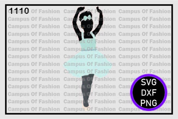 Child Ballerina SVG DXF PNG Vector Art Commercial & | Etsy