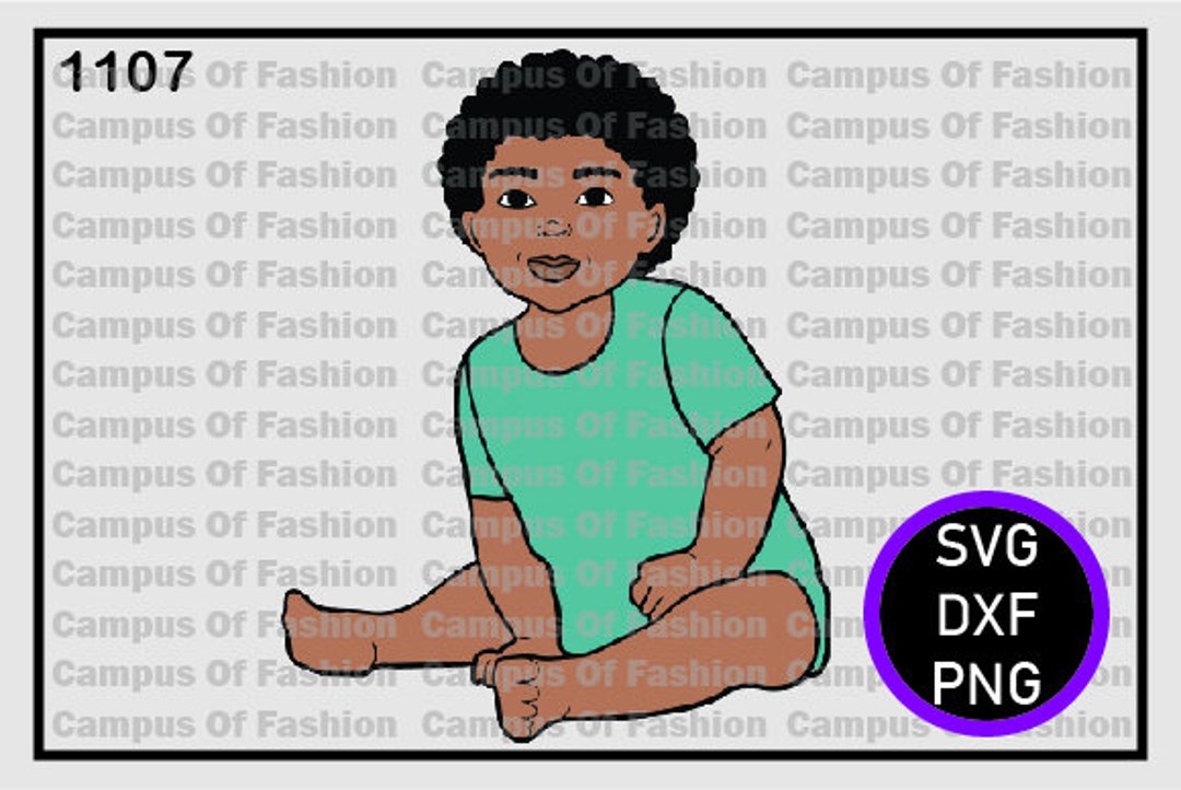 Afro Black Boy | SVG | DXF | PNG | Vector Art Commercial & Personal Use ...