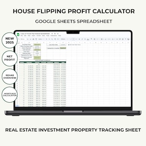 House Flipping Calculator, Google Sheets Investment Property, Fix and ...
