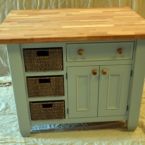 Kitchen Island With Wicker Baskets - Etsy UK