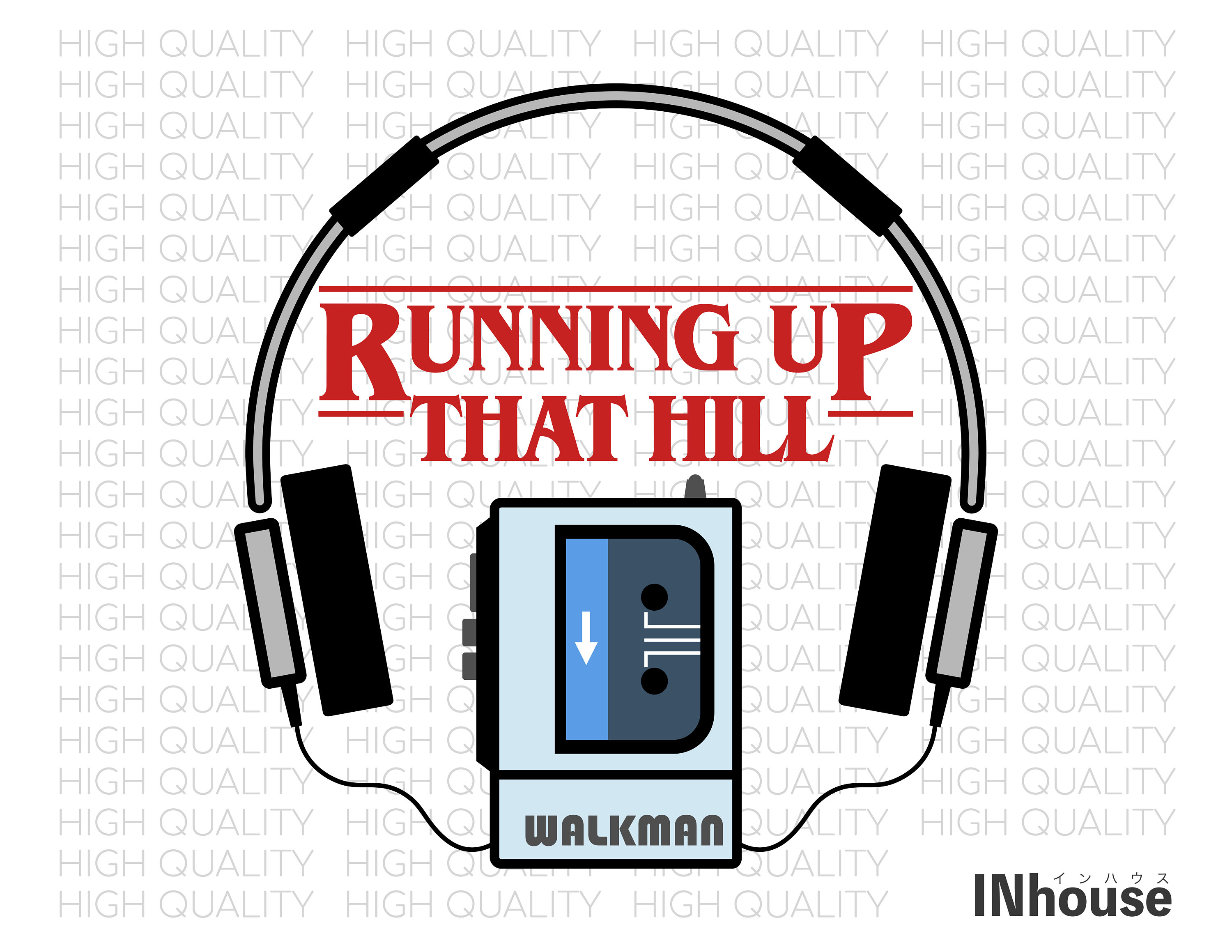 Max Walkman Running up That Hill PNG SVG PDF Jpg - Etsy