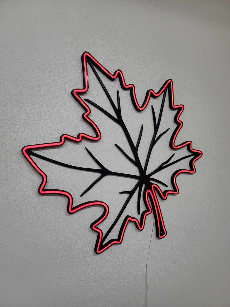 LED NEON Wall Art- Maple Leaf - Etsy