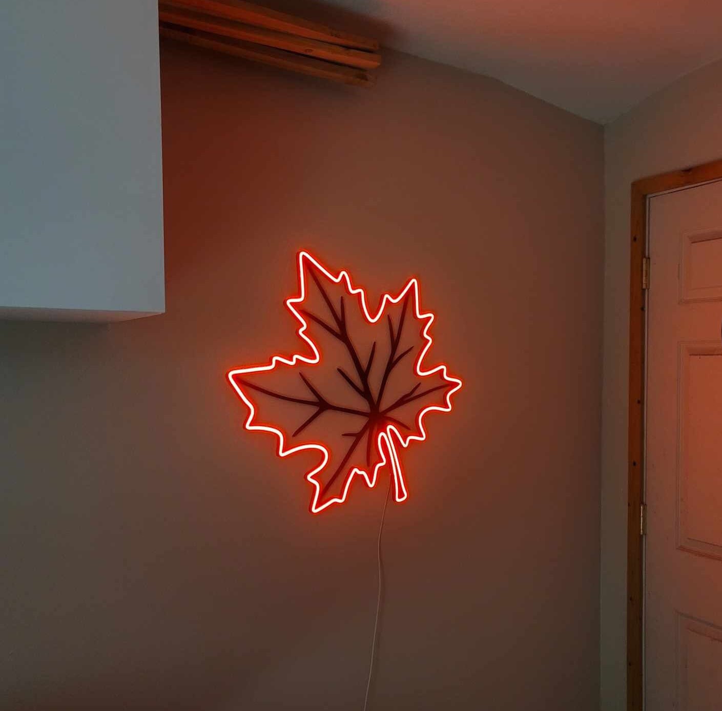 LED NEON Wall Art- Maple Leaf - Etsy