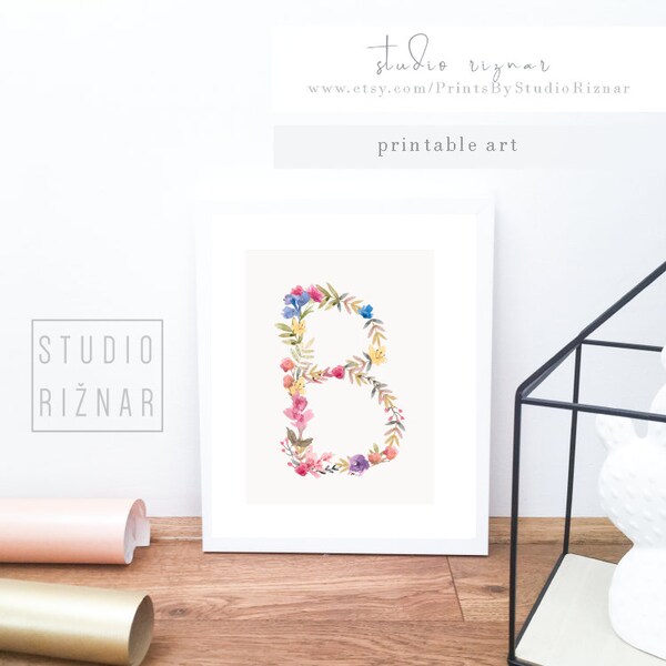 Letter B Poster - Etsy