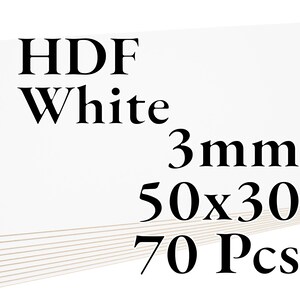 80 Pcs X 3mm White HDF Fibreboard Laser / CNC / Painting A3 Onlywood - Etsy