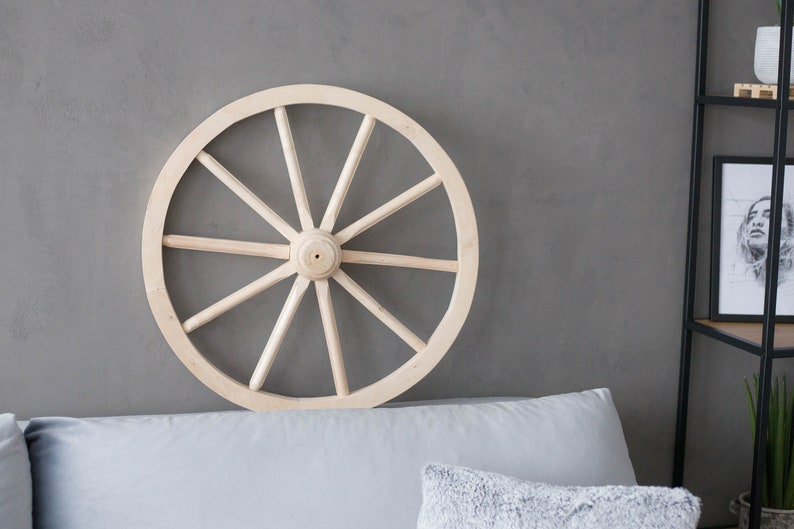 Wooden Cart Wheel - Vintage - Handmade - Onlywood - Etsy