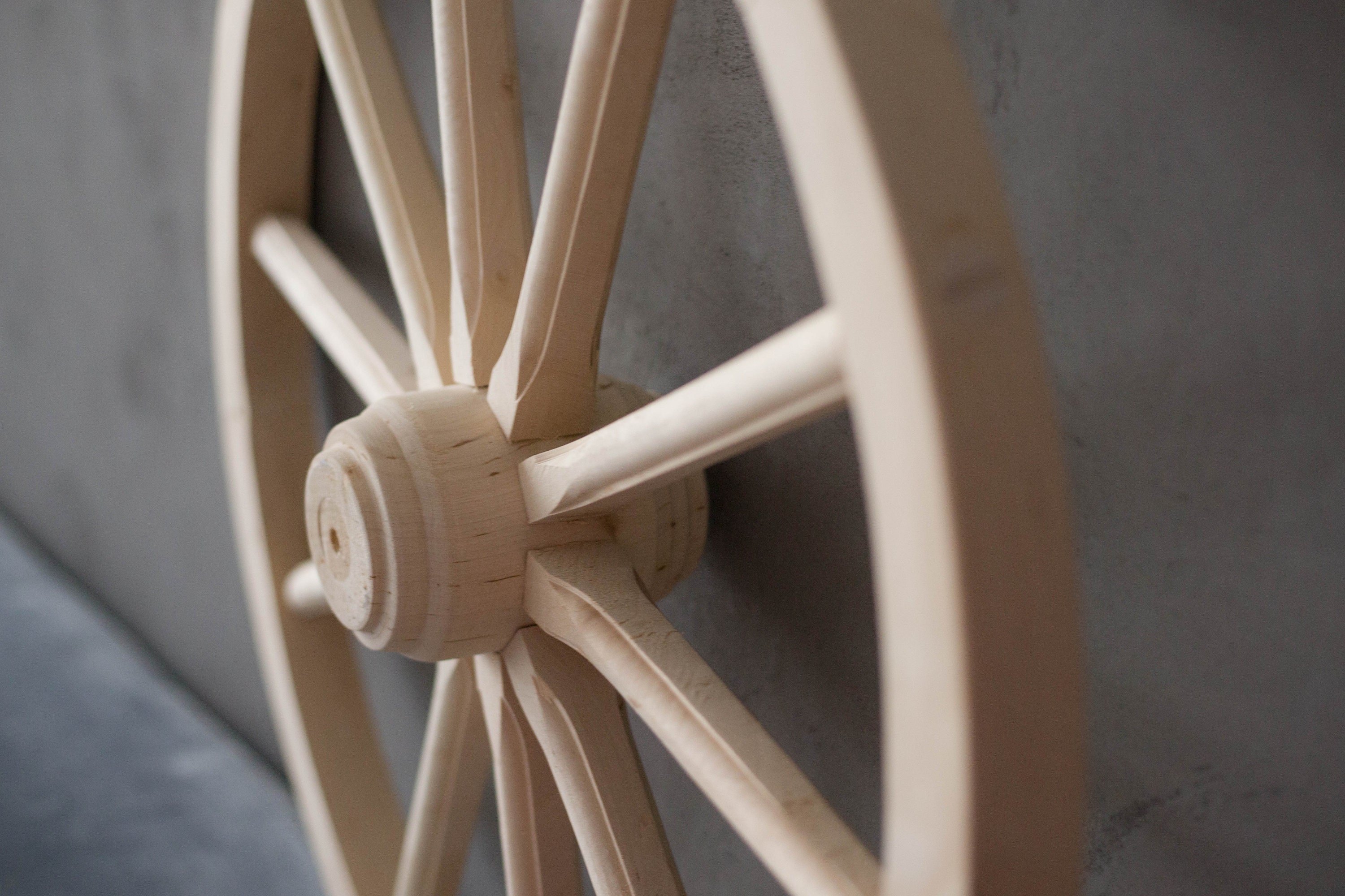 Wooden Cart Wheel - Vintage - Handmade - Onlywood - Etsy