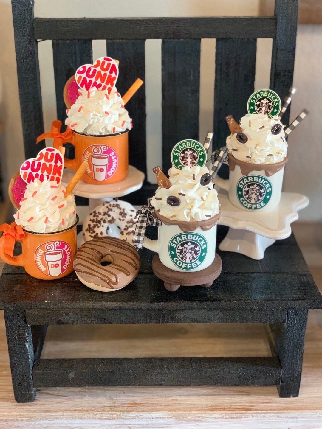 Mini Coffee Mug. Tier Tray Decor. Coffee Bar. Faux Coffee - Etsy