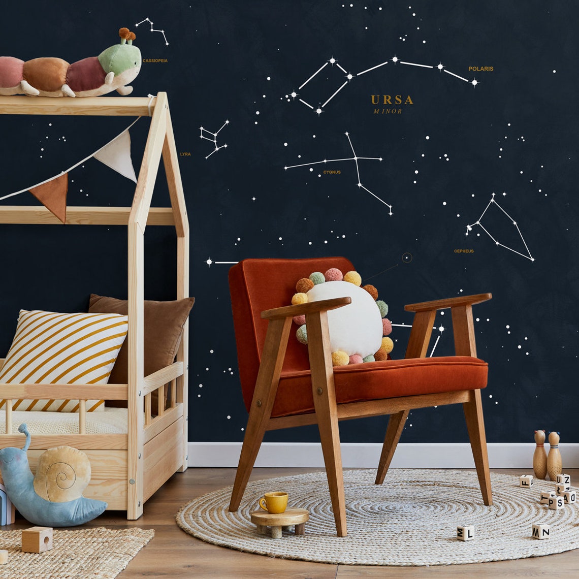 Kids Wall Mural Constellations Stars Space Ursa Major - Etsy