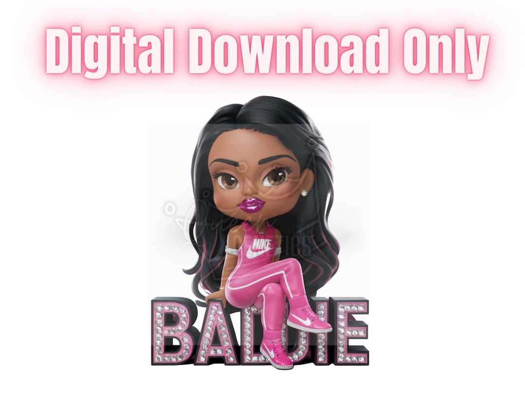 3D Doll Baddie Digital Download Design Woman Clip Art, Baddie PNG, PNG ...