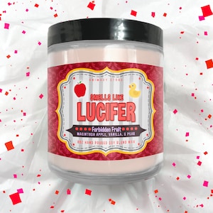 LUCIFER Inspired Candle - Horror Hell Hotel - 8 Oz Hand Poured Soy ...