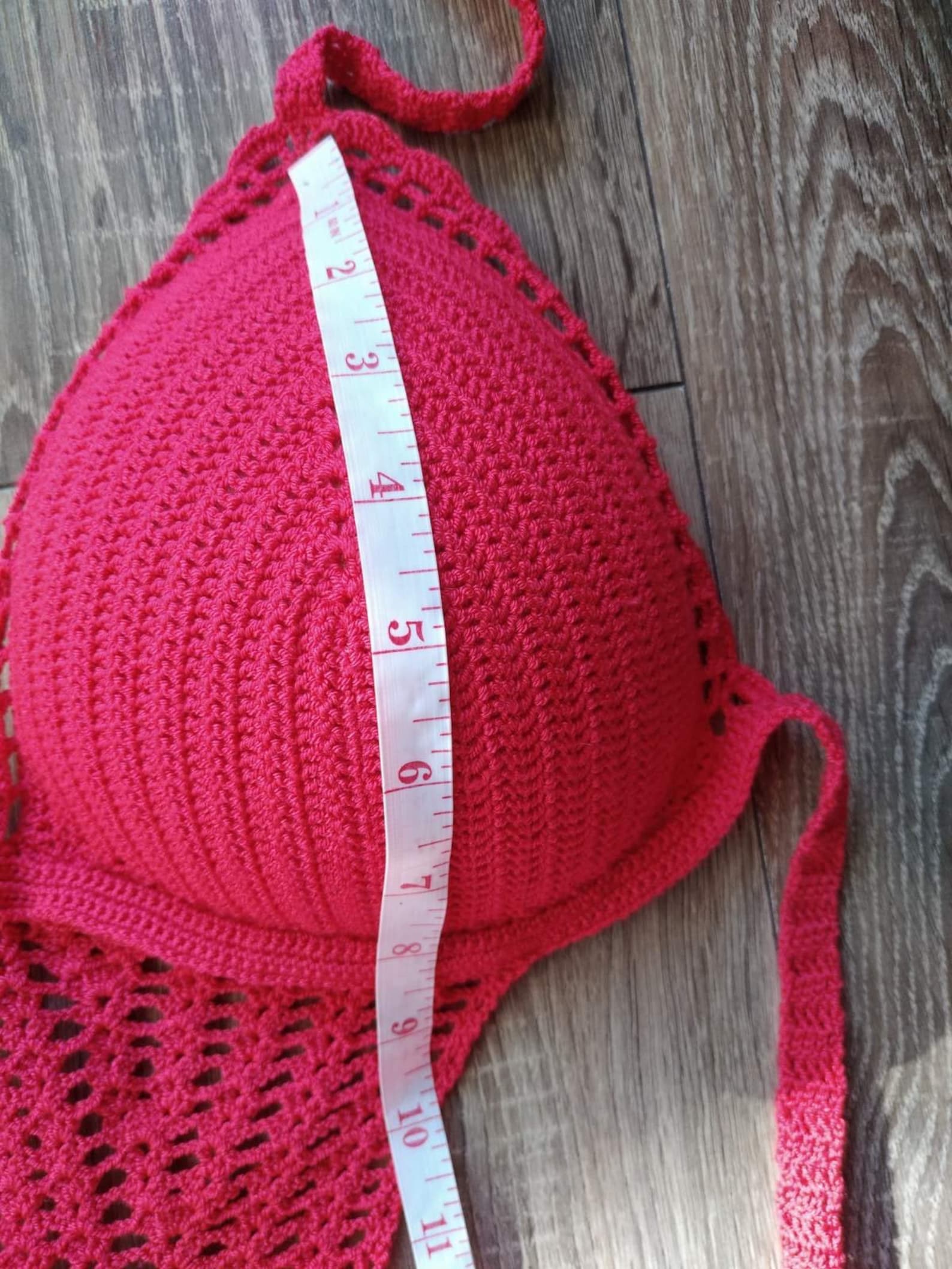 Red Crochet Monokini Crochet Bikini Crochet Boho Swimsuit Knit - Etsy