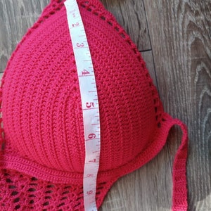 Red Crochet Monokini Crochet Bikini Crochet Boho Swimsuit Knit - Etsy