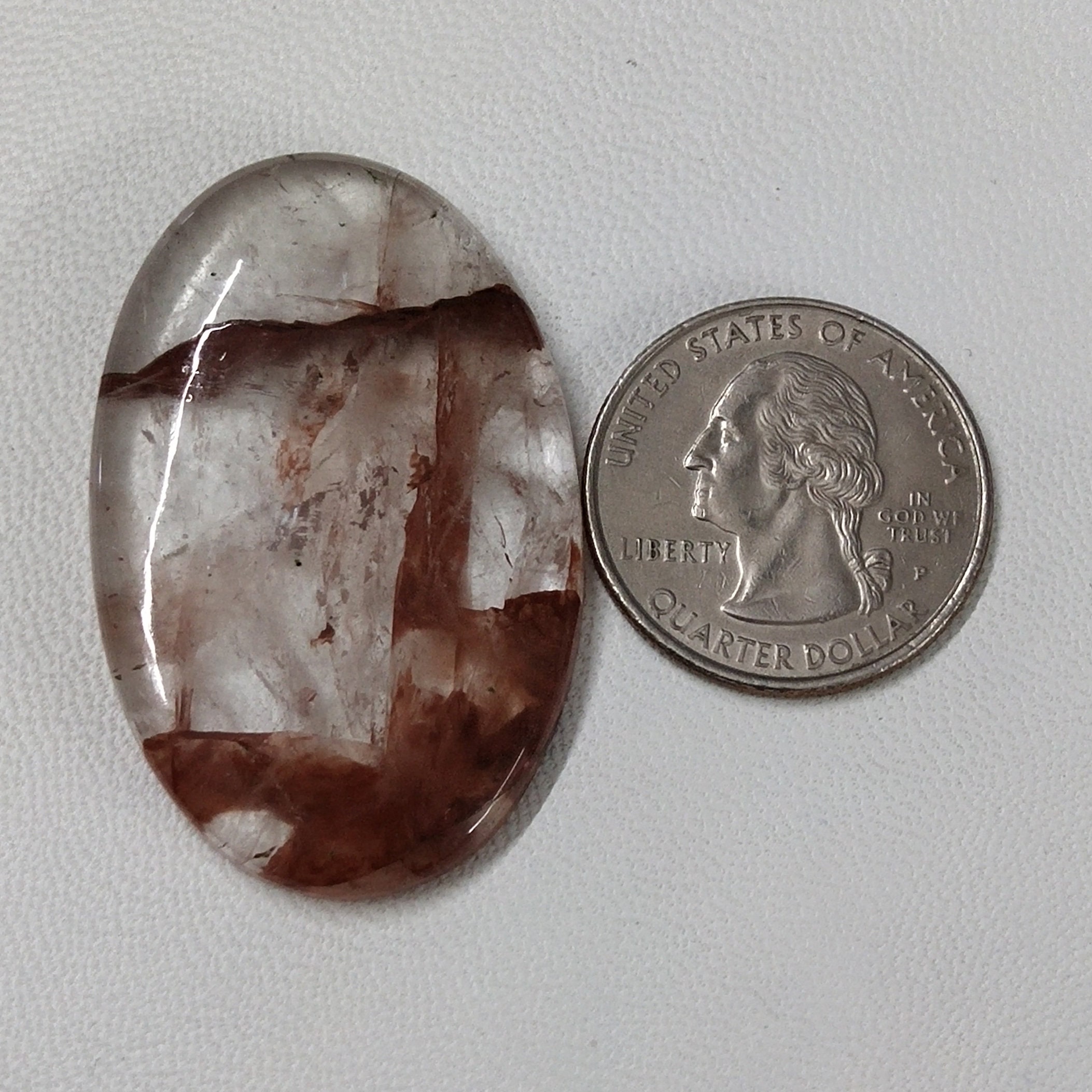 Assorted Cherry Quartz Oval 44X28X6mm Cabochon Gemstone | Etsy