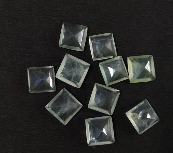 Set of Assorted Prehnite Square Shape Stones QC Qualified - Etsy