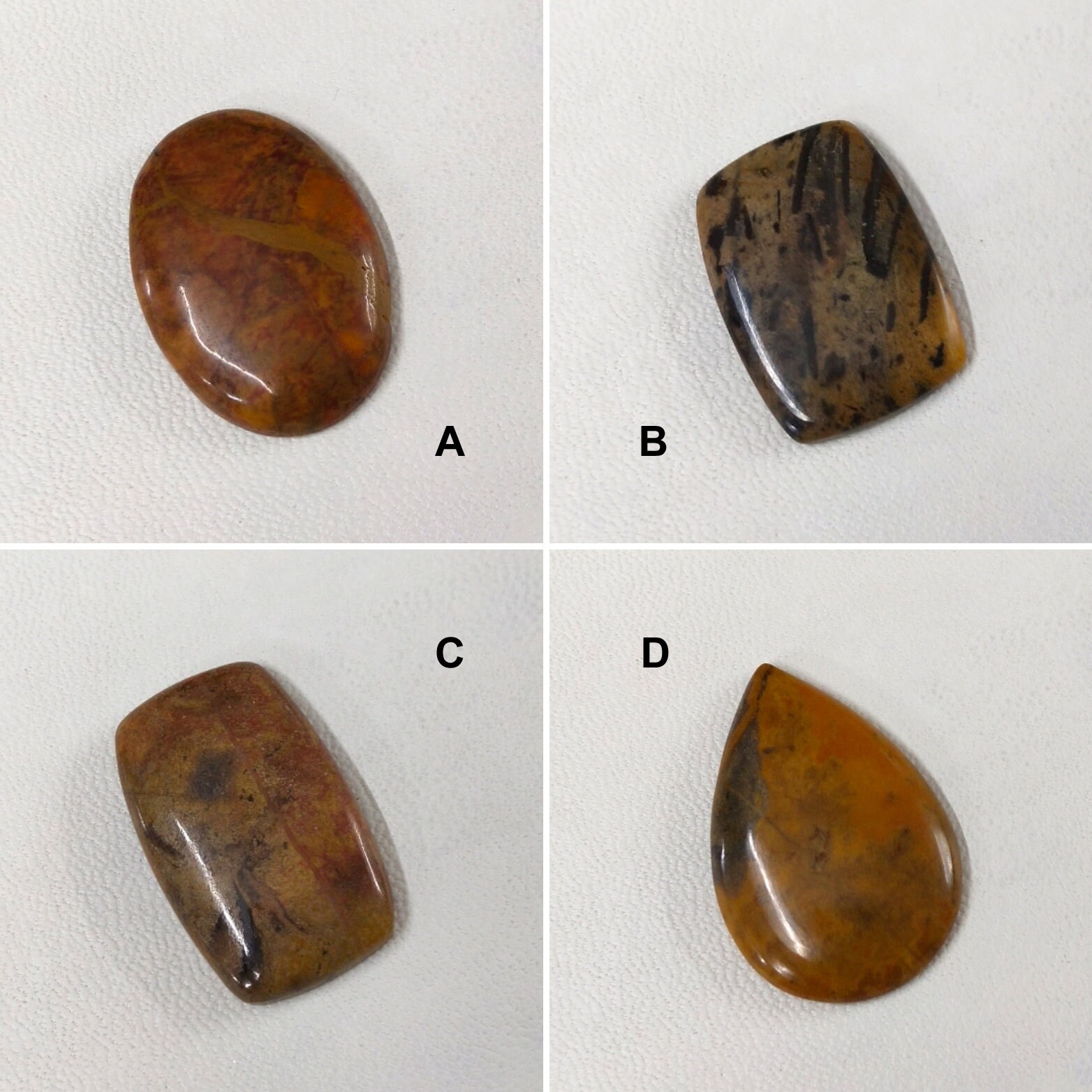 Golden Art Jasper Mix Shape 4 pc Cabochon Gemstone Lot Golden | Etsy