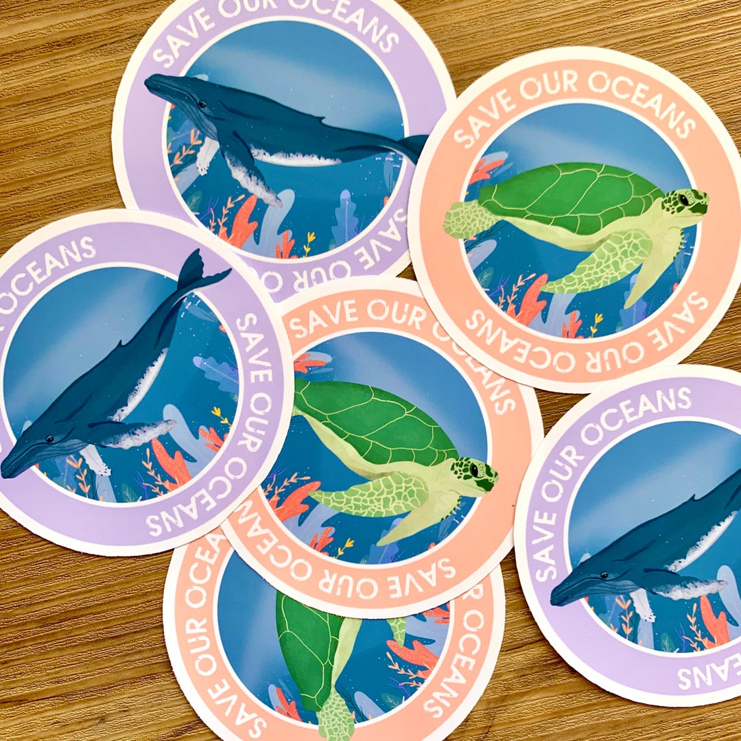 Save Our Oceans Vinyl Sticker Save Our Whales Save Our - Etsy