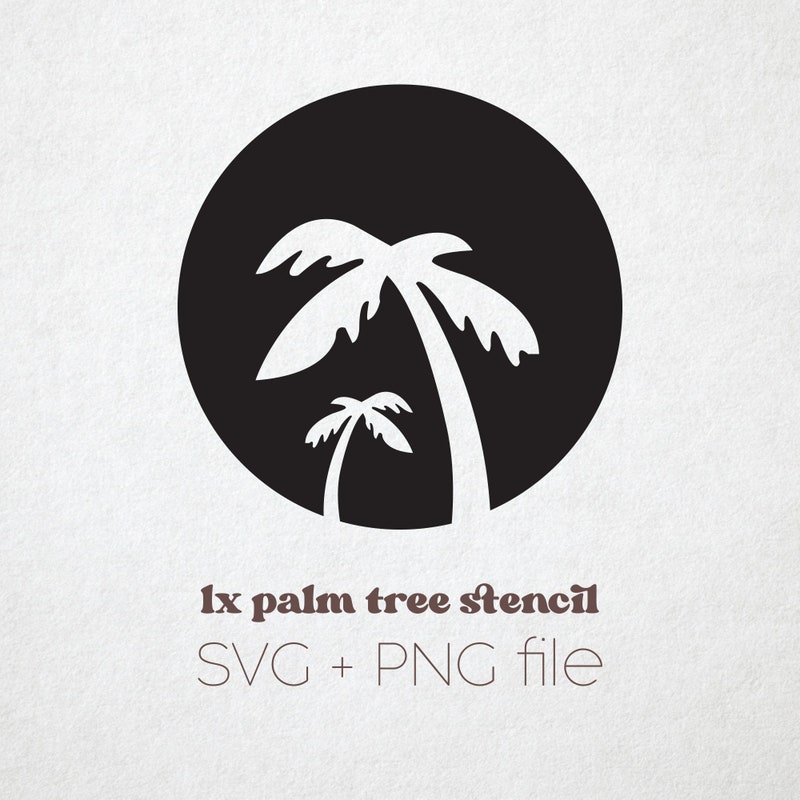 Palm Tree Stencil - Etsy
