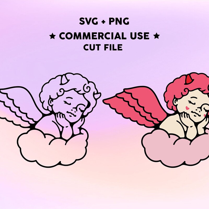 Cherub Svg - Etsy