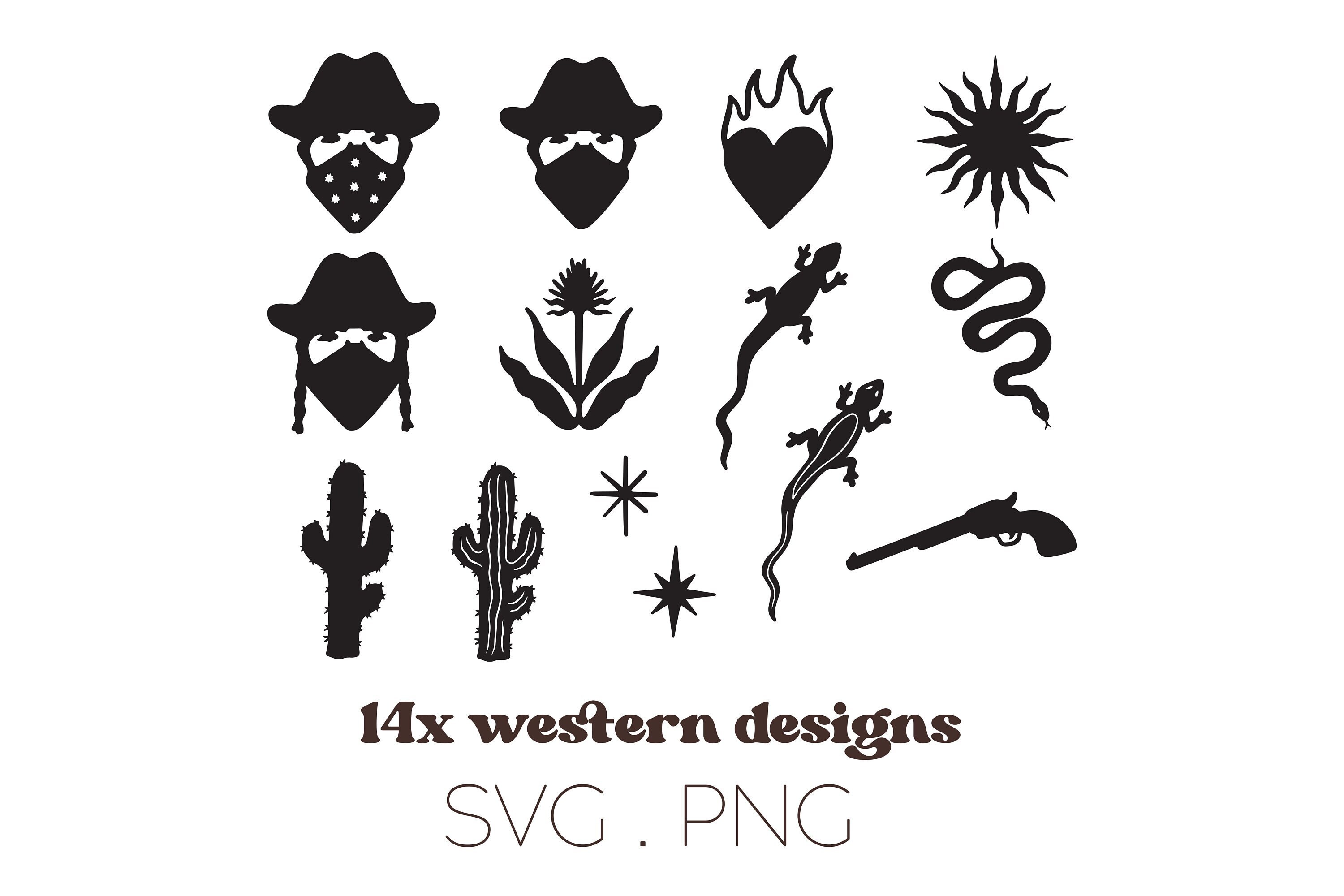 Cowboy SVG Bundle Western PNG Files Digital Download | Etsy